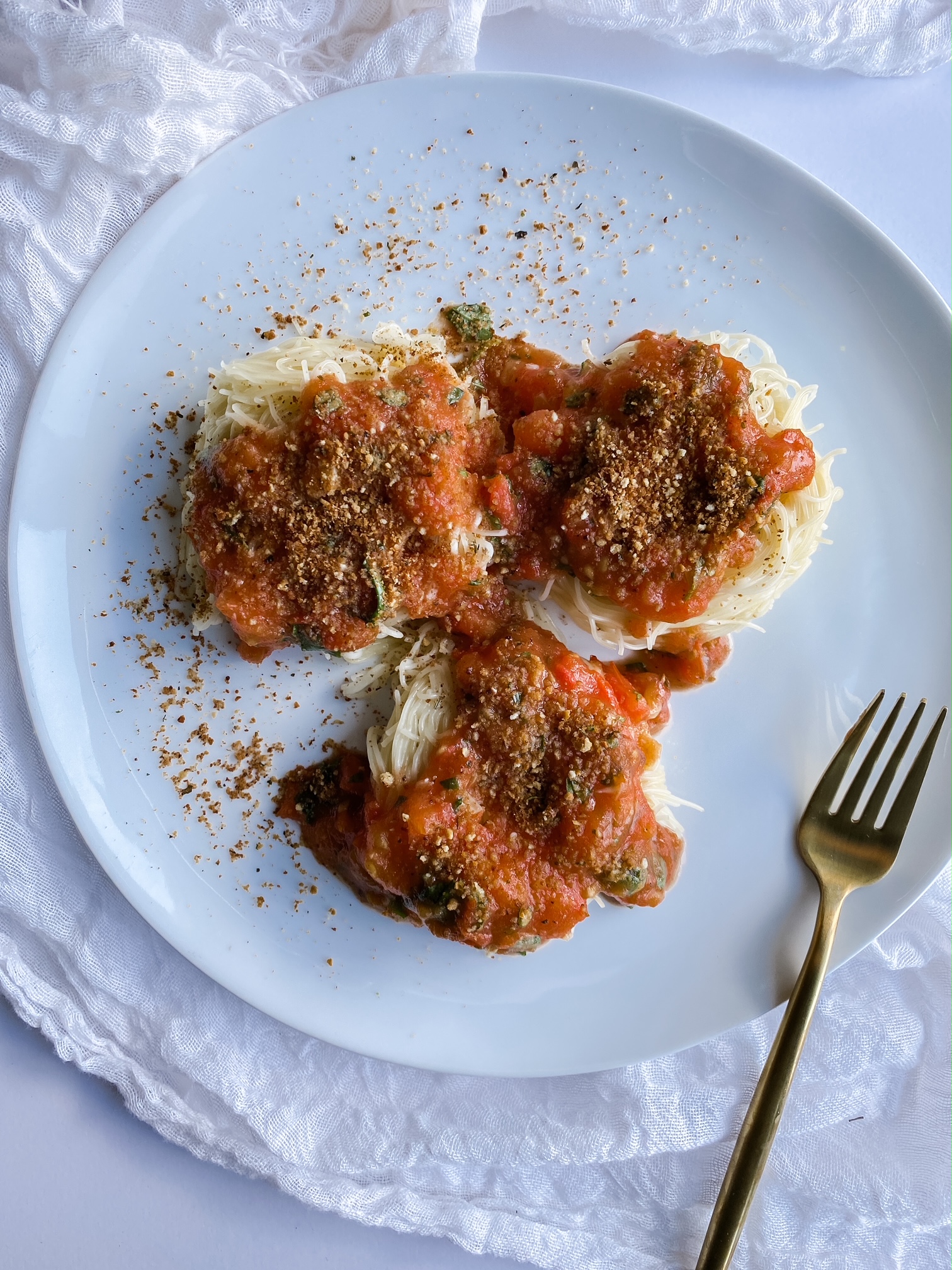 Sheet Pan Pasta with Toasted Breadcrumbs