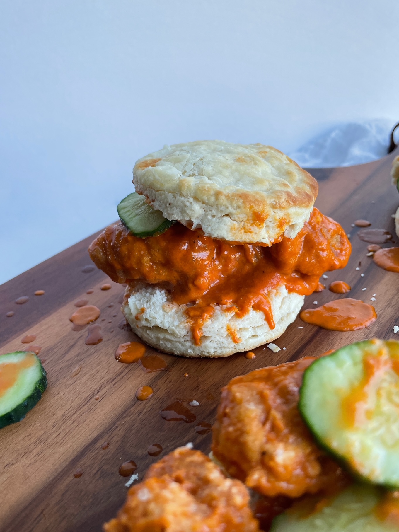 Crispy Buffalo Chicken Biscuits – Mick's Kitchen
